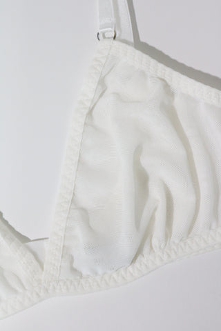 Sommer | Kye Intimates Daily Mesh Triangle Bra in Bone