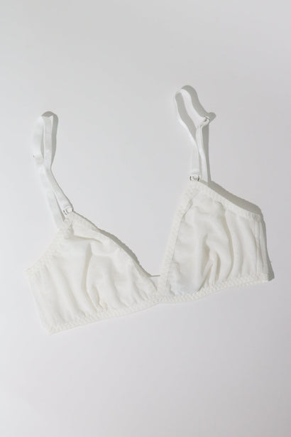 Sommer | Kye Intimates Daily Mesh Triangle Bra in Bone