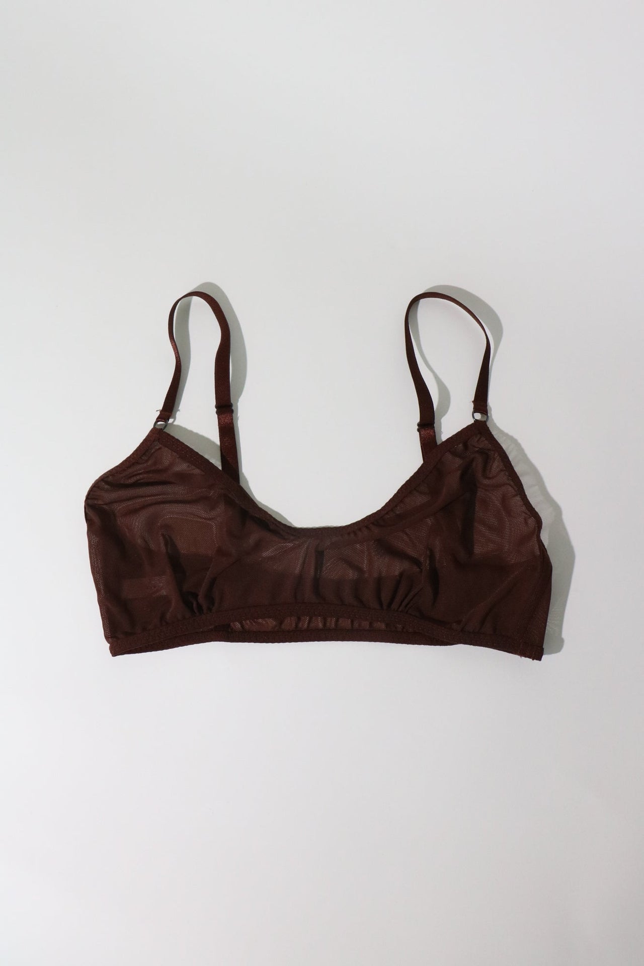 Sommer | Kye Intimates Recline Mesh Bra in Cocoa